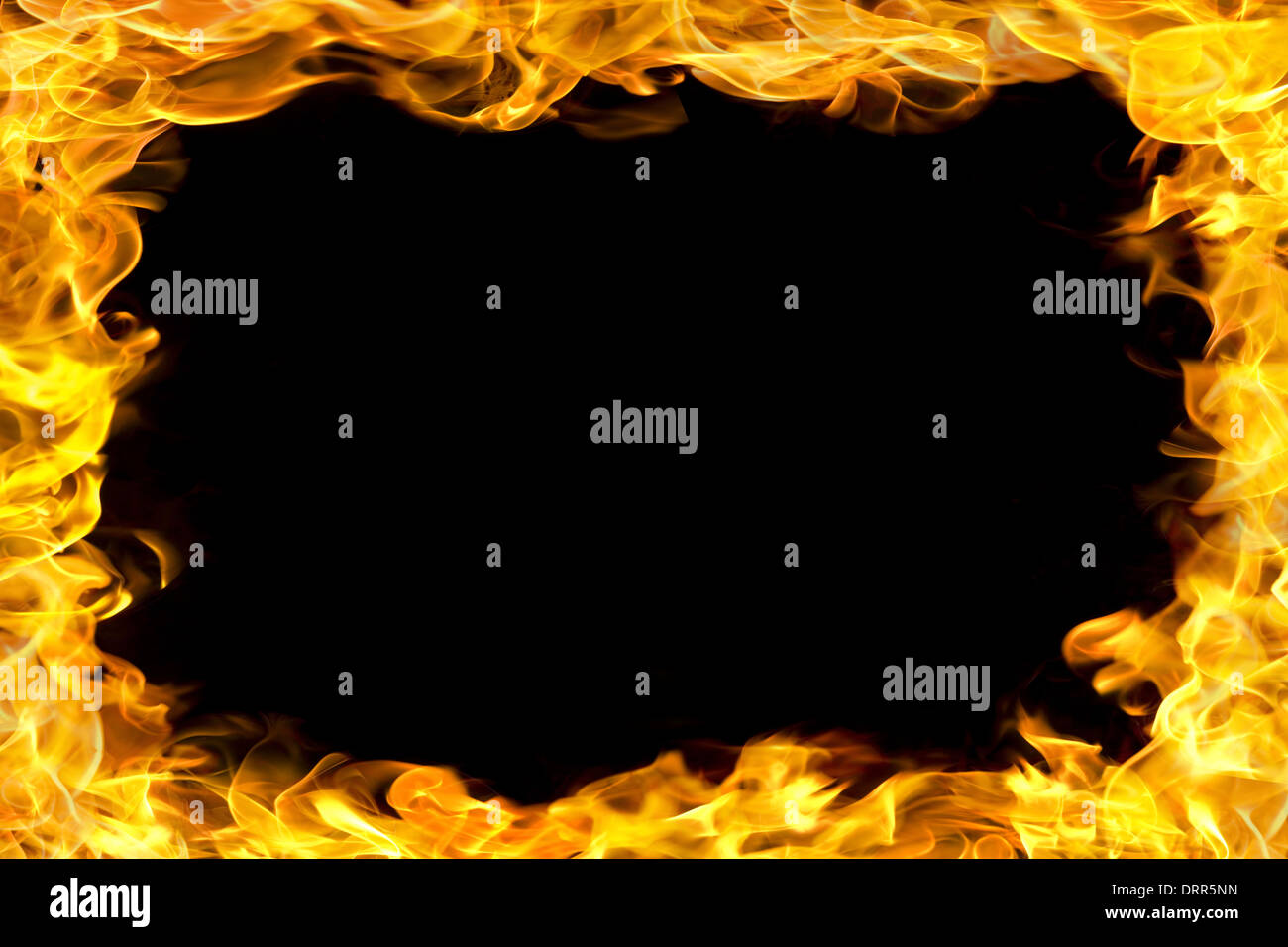 fire border with flames Stock Photo - Alamy