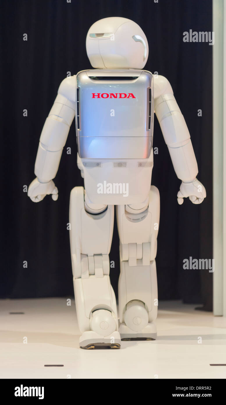 Robot "Asimo" developed by the Japanese car maker Honda is leaving the ...