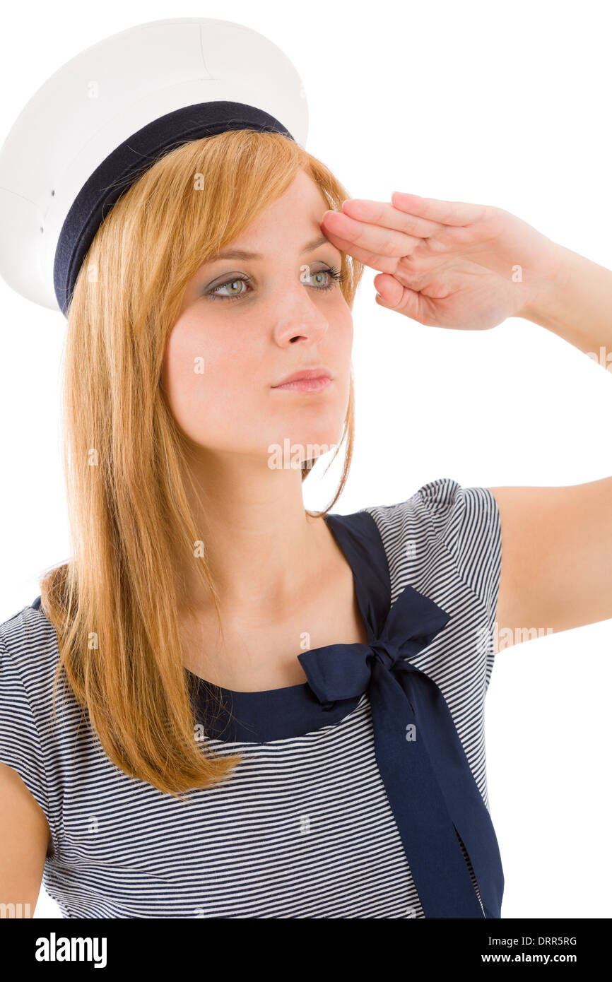 Young marine woman saluting navy outfit Stock Photo - Alamy Young marine woman saluting navy outfit Stock Photo - Alamy