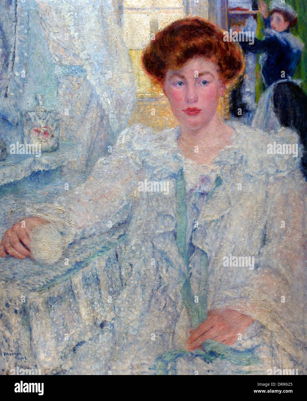 Young Woman Getting Ready 1903 George Morren 1868-1941 Belgian Belgium ...