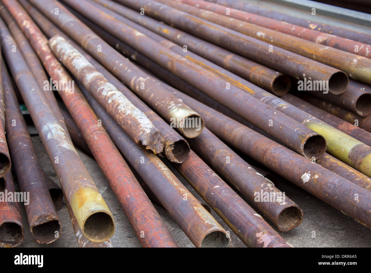 The Large pile of round steel bars Stock Photo - Alamy