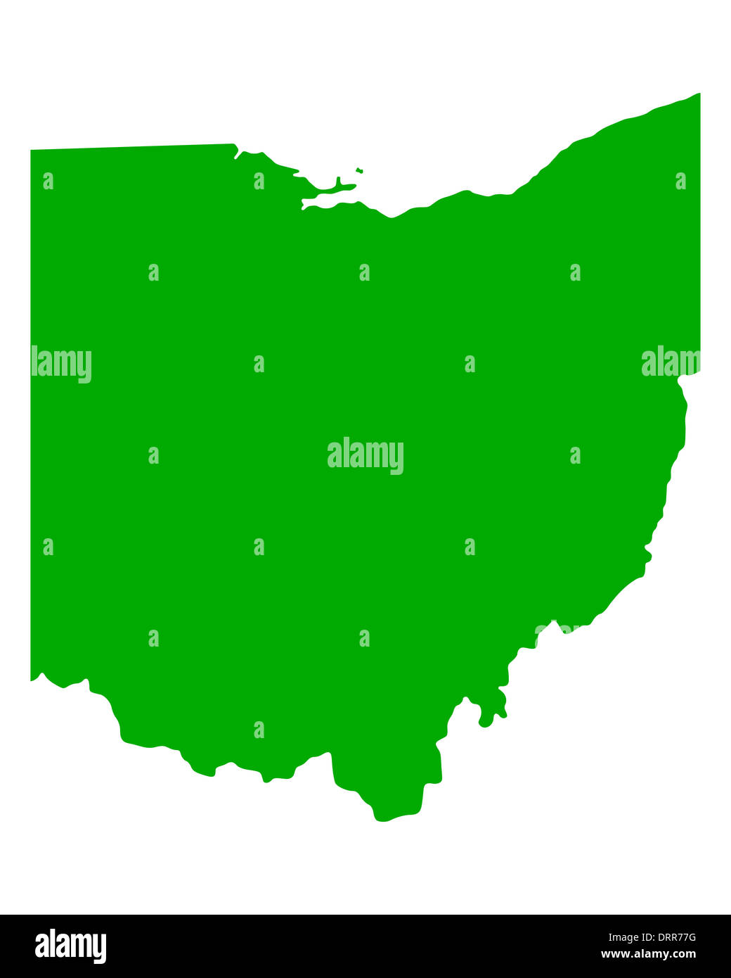 Map of Ohio Stock Photo - Alamy