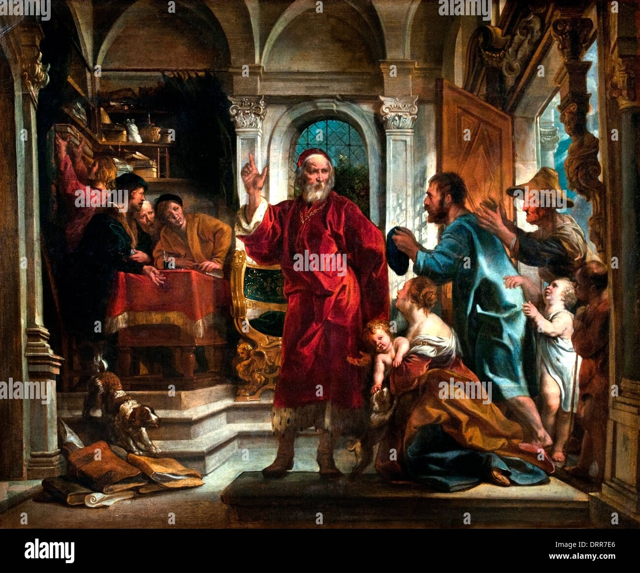 Patron of lawyers 1645 jacob jordaens 1593 1678 flemish belgian belgium ...