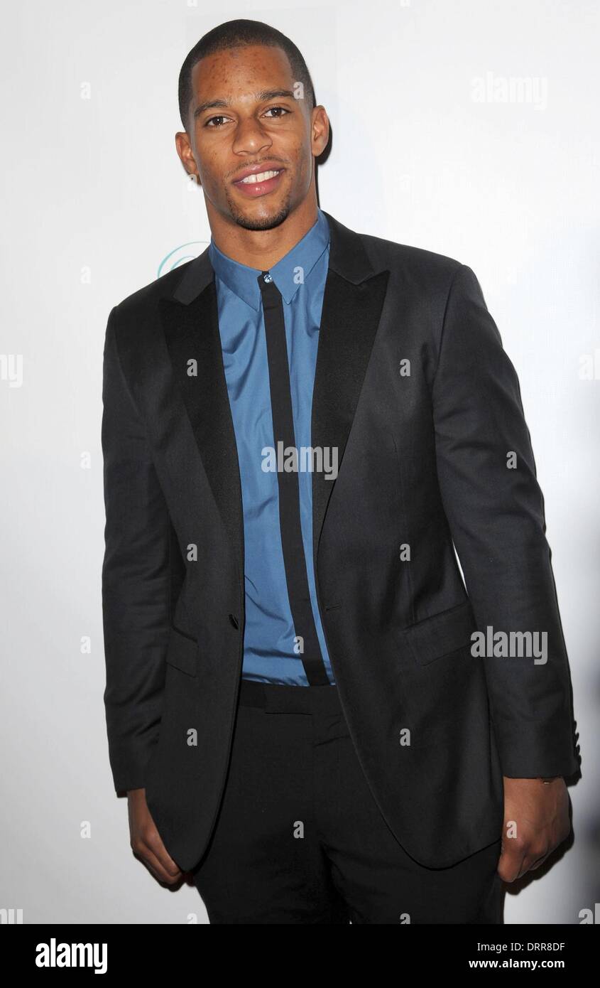New York, NY, USA. 30th Jan, 2014. Victor Cruz at arrivals for Friars ...