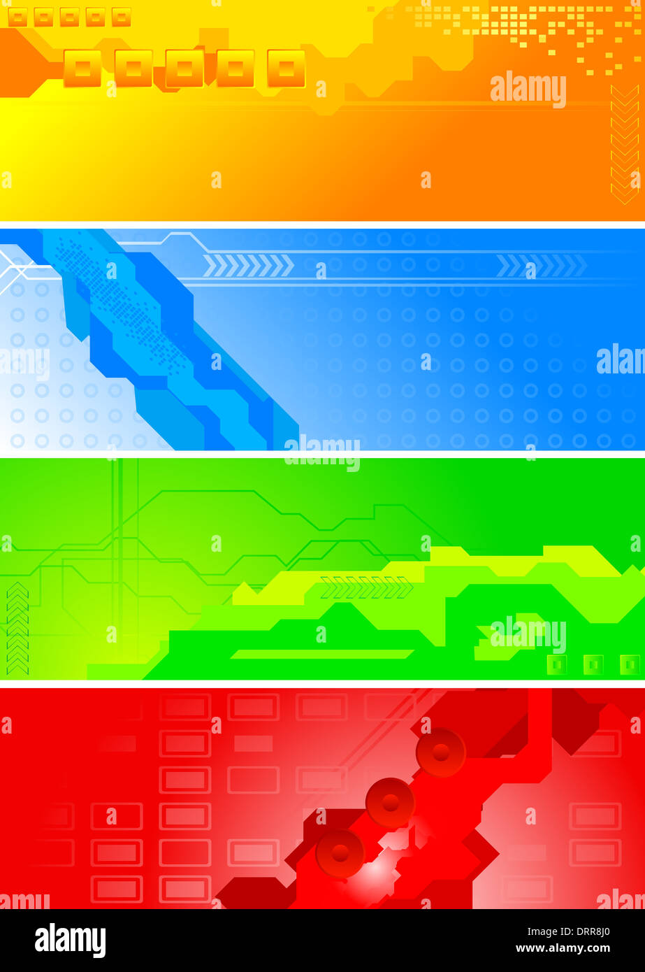 Set of abstract banners Stock Photo - Alamy