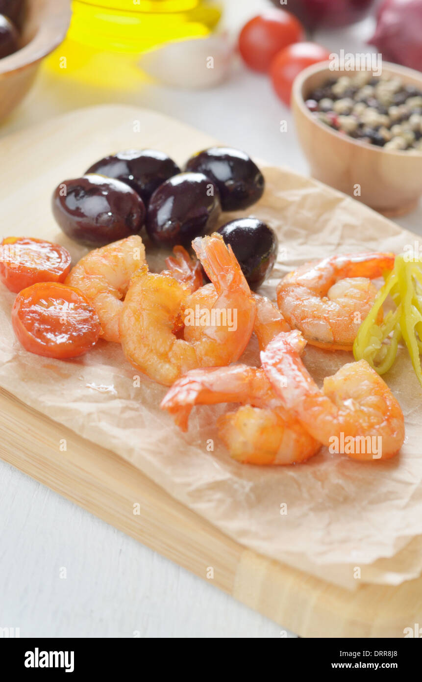 Fried fresh black olives hi-res stock photography and images - Alamy