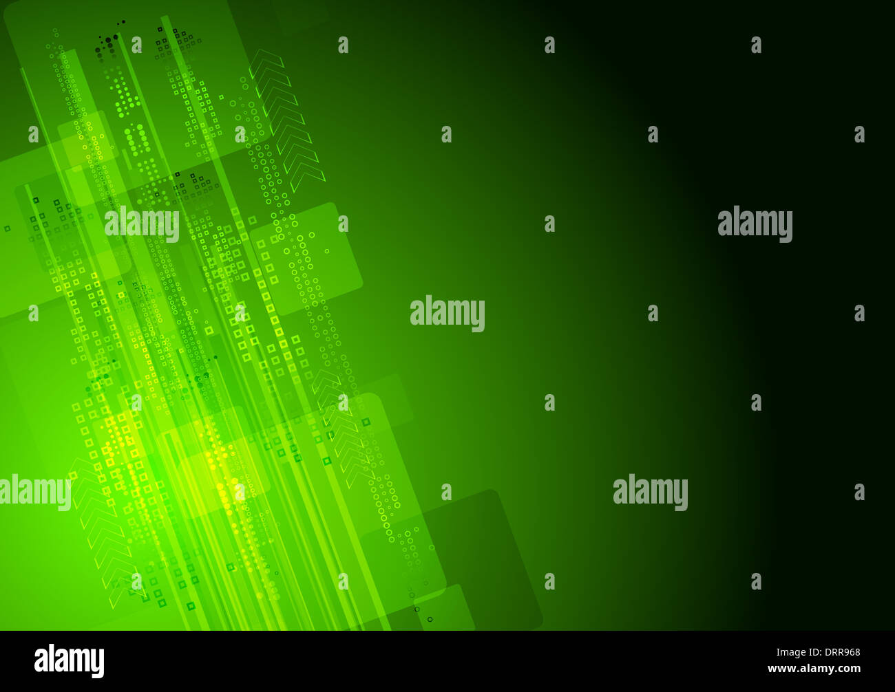 Green and black tech background Stock Photo - Alamy
