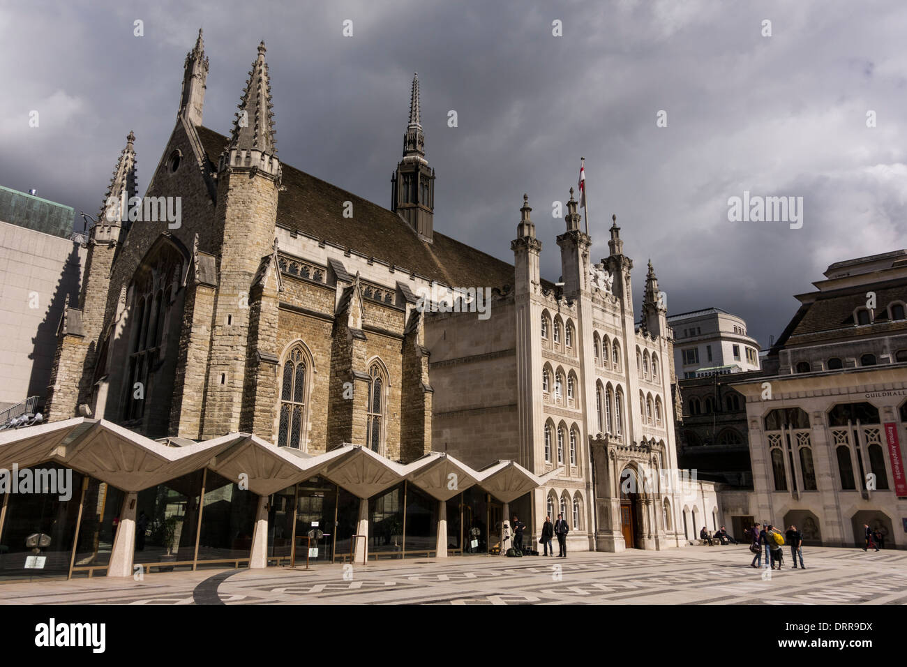 London Guildhall. Former town hall and still is the administrative ...