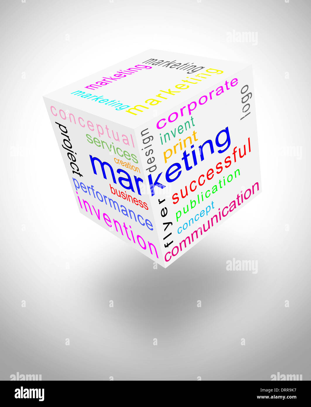 Marketing communication world with english words Stock Photo - Alamy