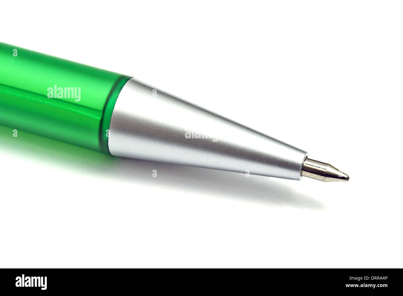 Green Ballpoint Pen Stock Photo - Alamy