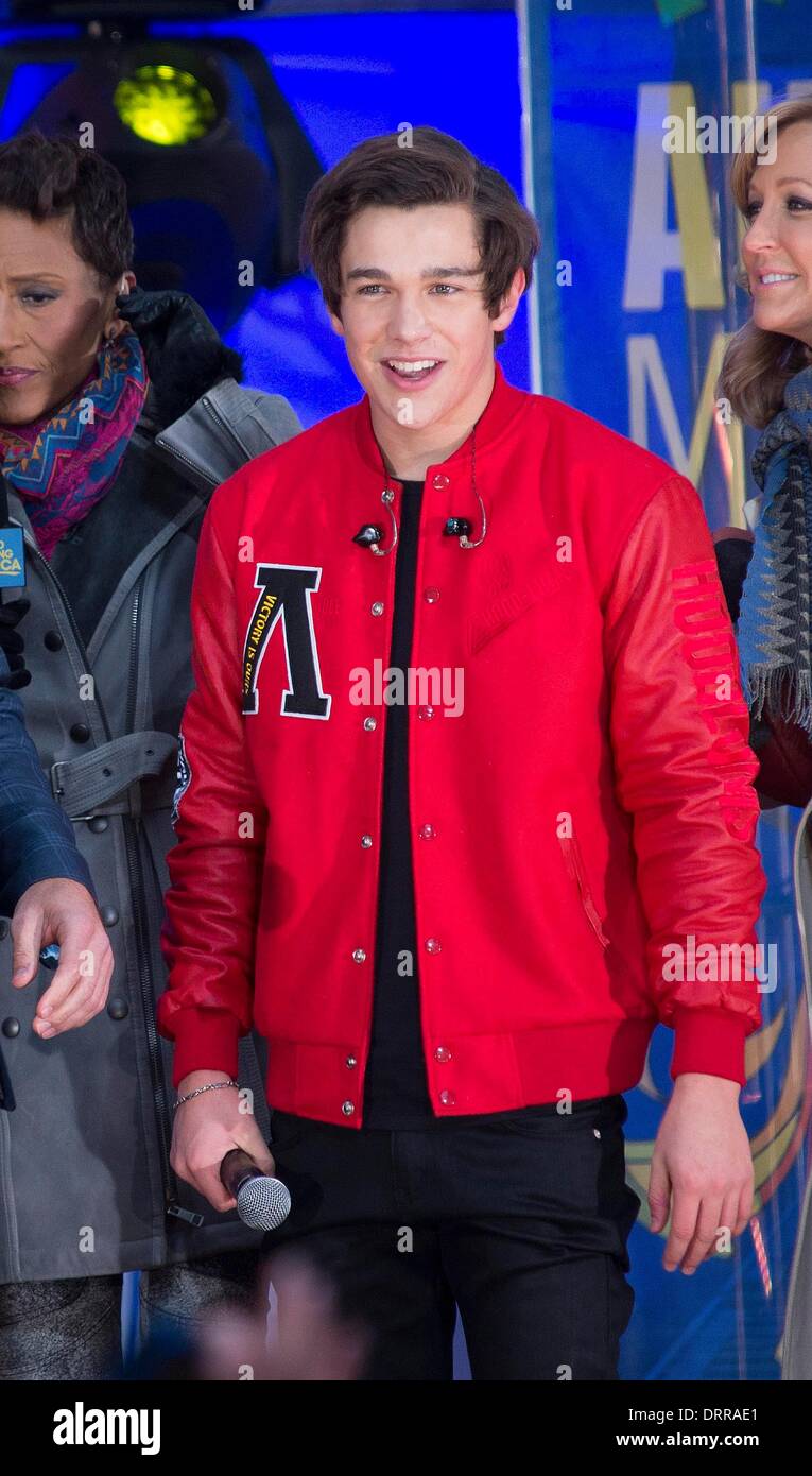 New York, NY, USA. 31st Jan, 2014. Austin Mahone on stage for Good ...