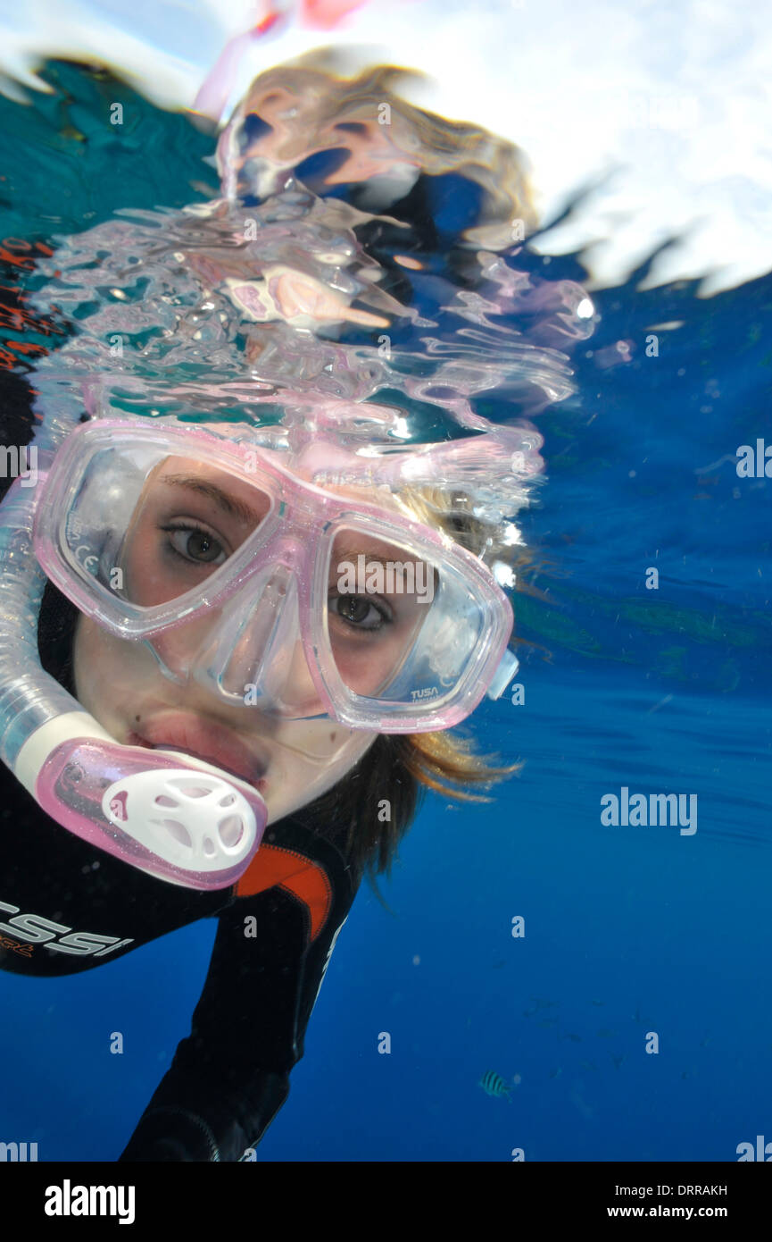 Snorkeling snorkelling hi-res stock photography and images - Alamy