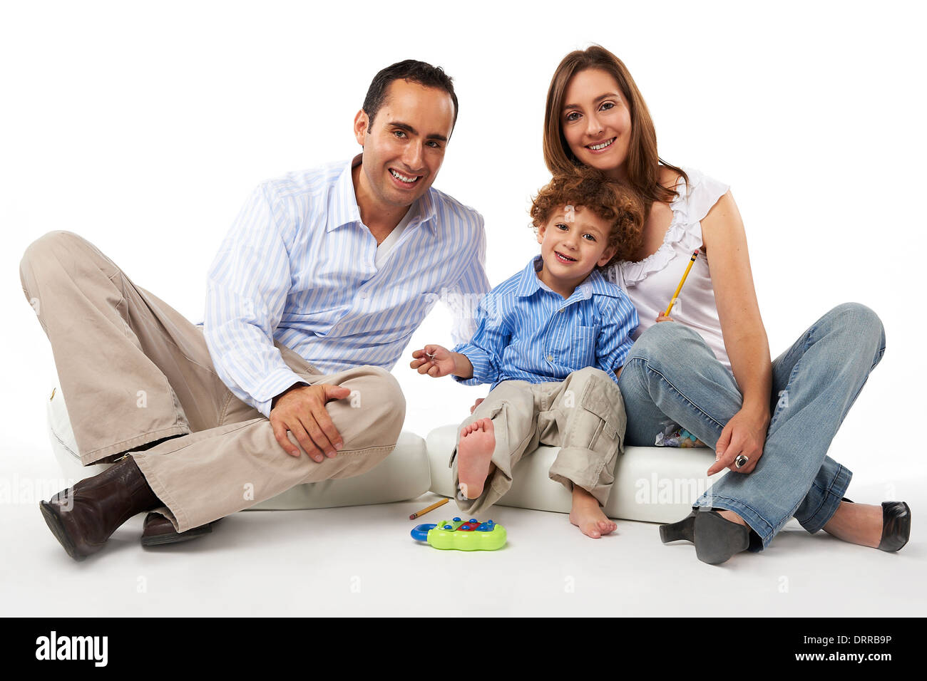 Happy Family: mother, father and son Stock Photo - Alamy