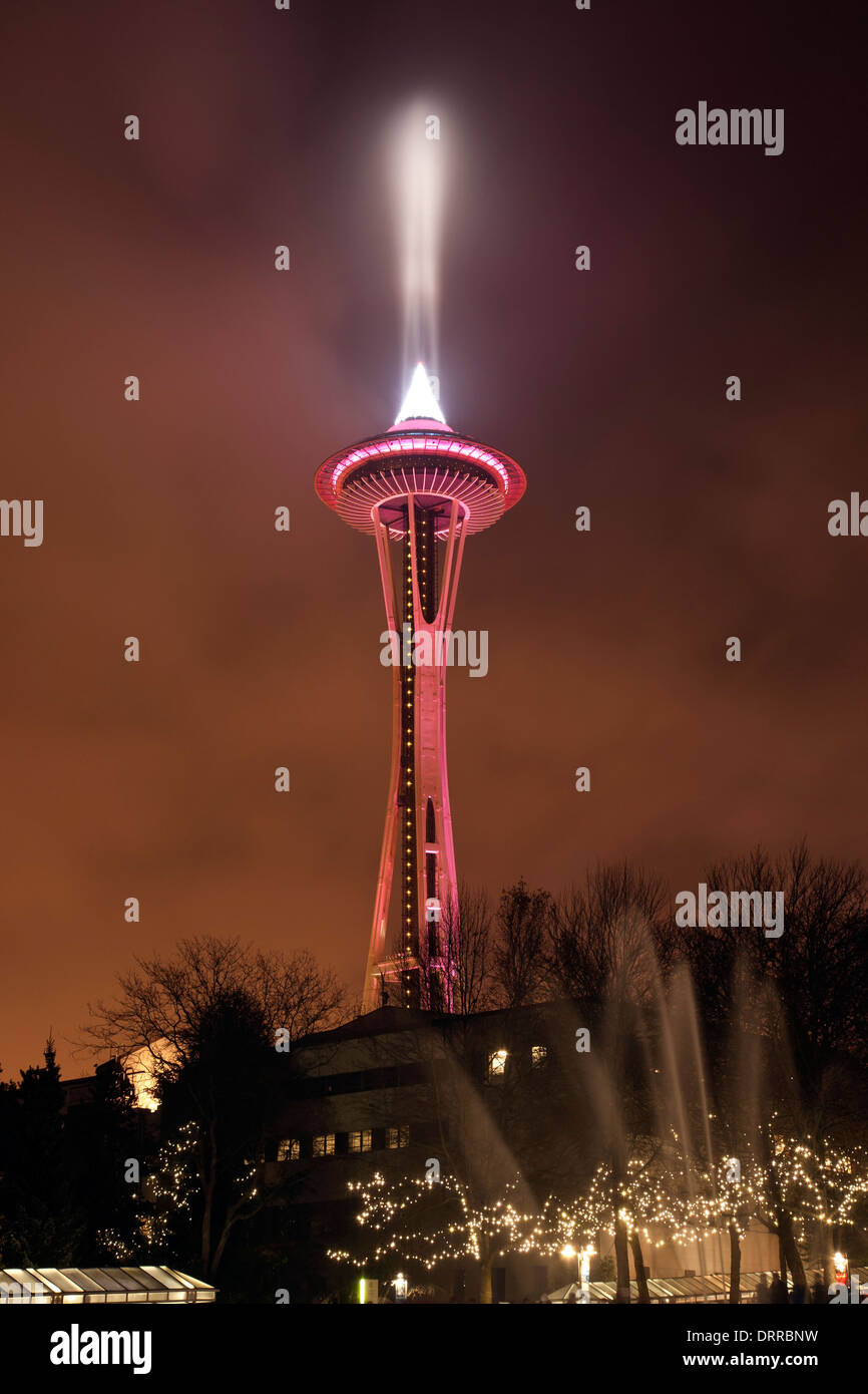 Washington christmas tree space needle hi-res stock photography and ...