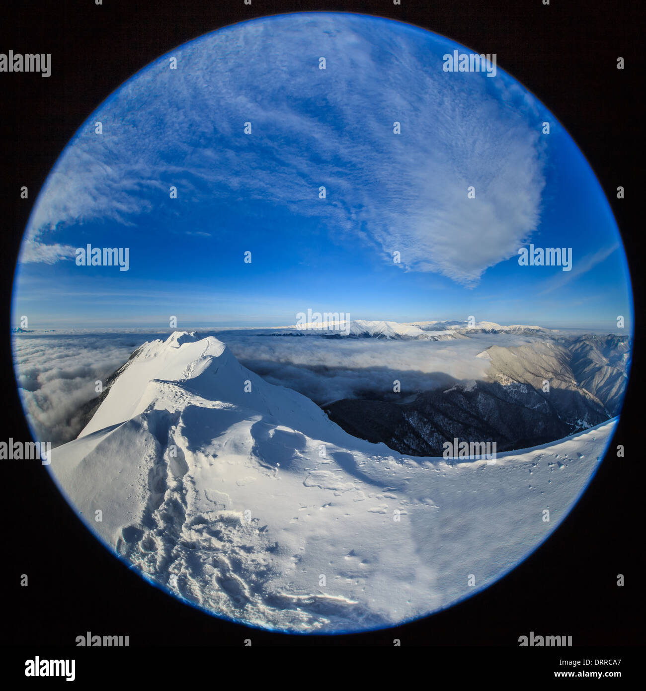 mountain top in winter Stock Photo - Alamy