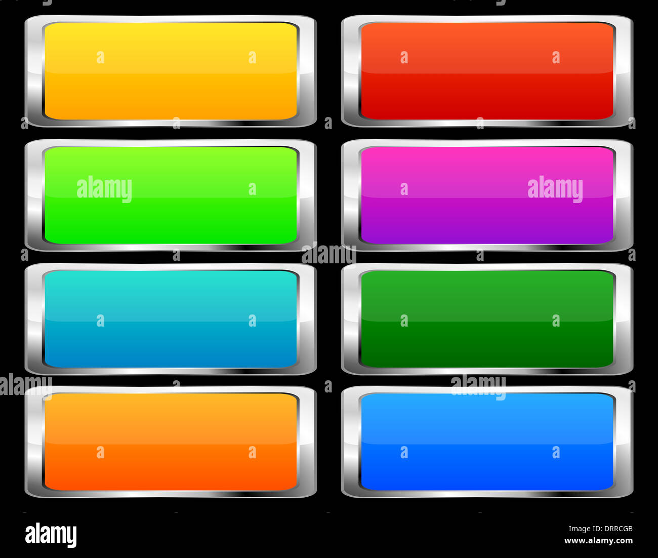 Abstract vector glossy web buttons hi-res stock photography and images ...