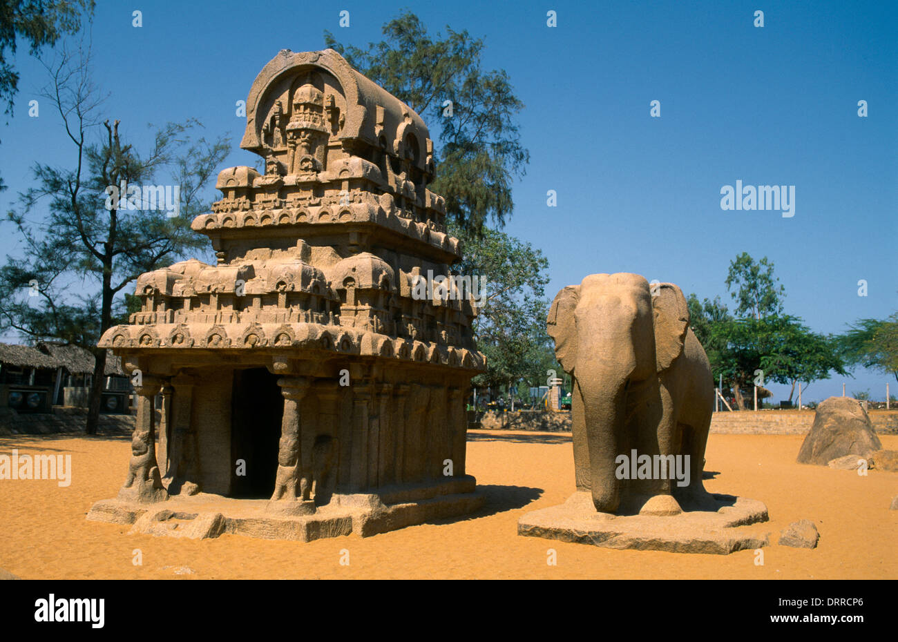 Tamil Nadu India Mahabalipuram Pallavan Temple Stock Photo - Alamy