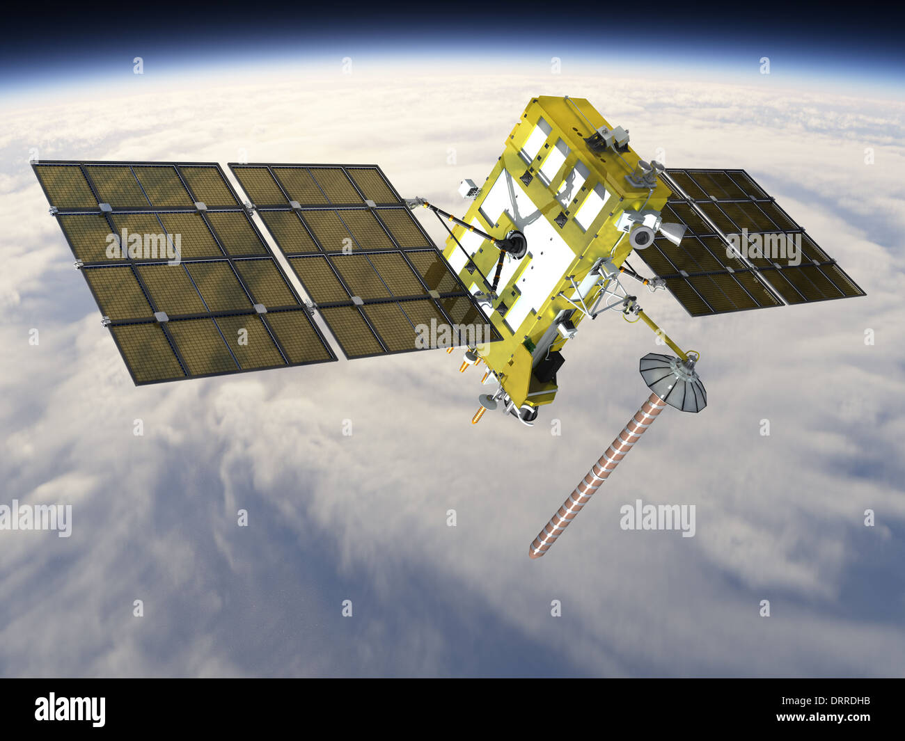 Modern navigation satellite Stock Photo - Alamy