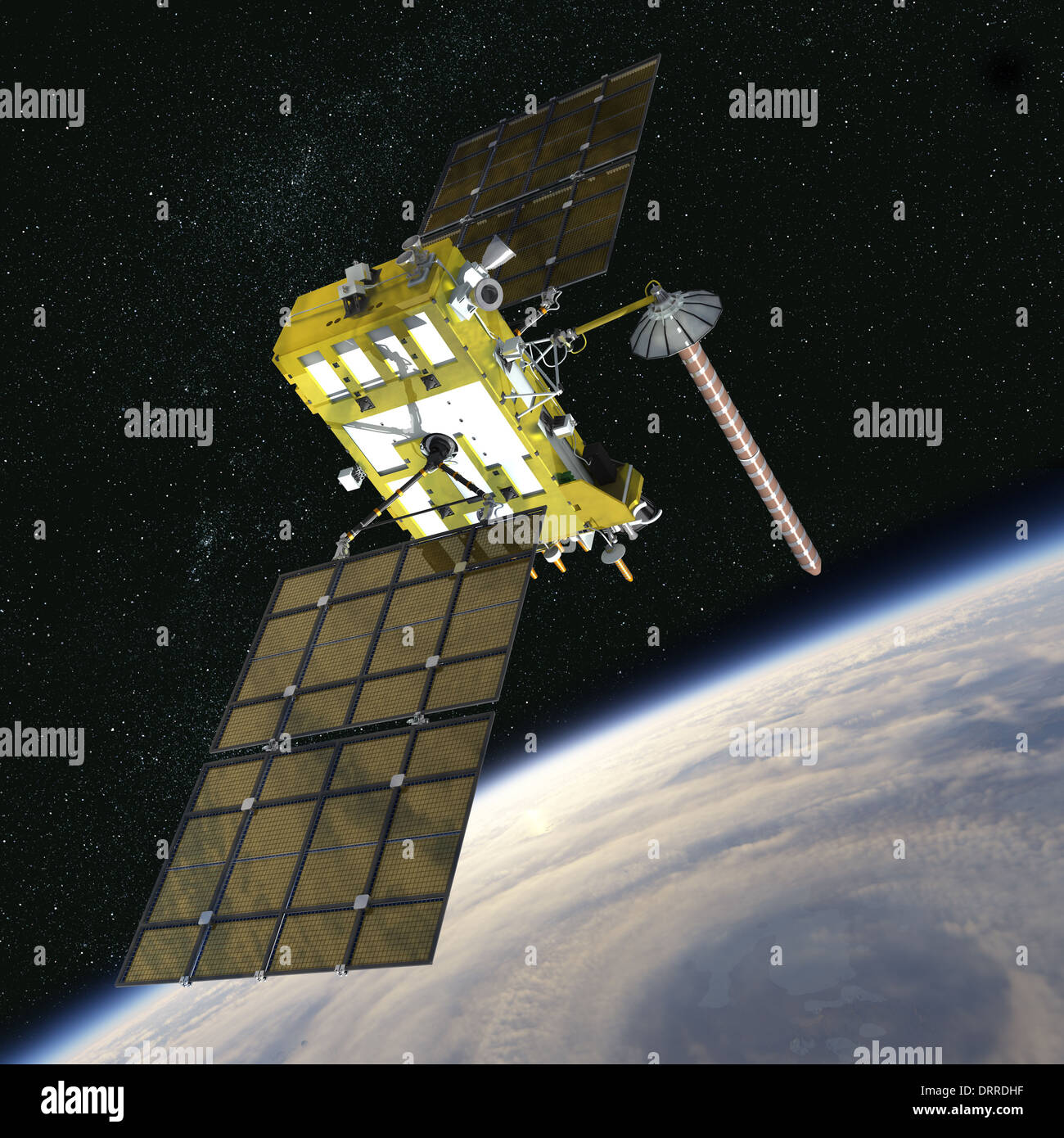 Modern navigation satellite Stock Photo - Alamy