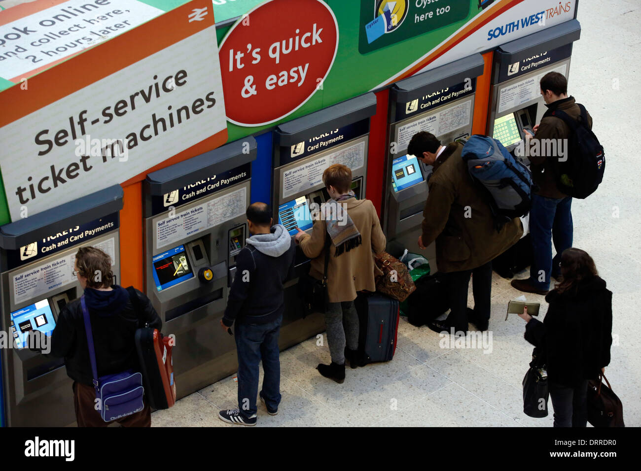 Waterloo ticket machine hi-res stock photography and images - Alamy