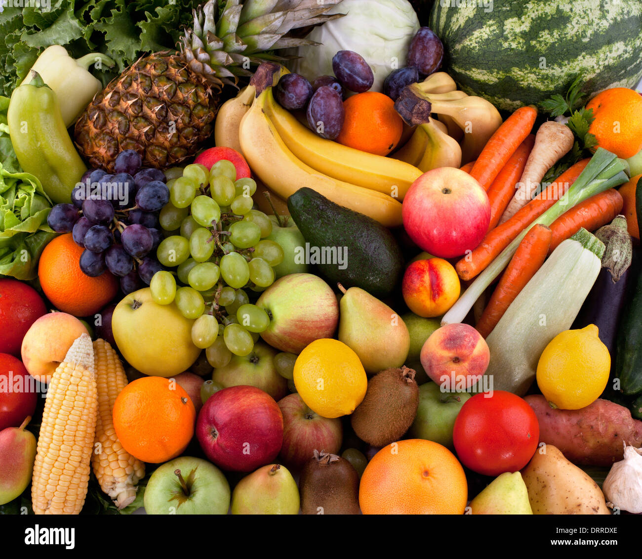 Vegetables and fruits Stock Photo - Alamy