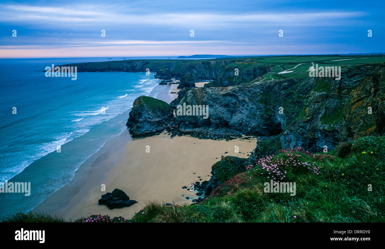 Bedruthan Steps Cornwall Stock Photo - Alamy