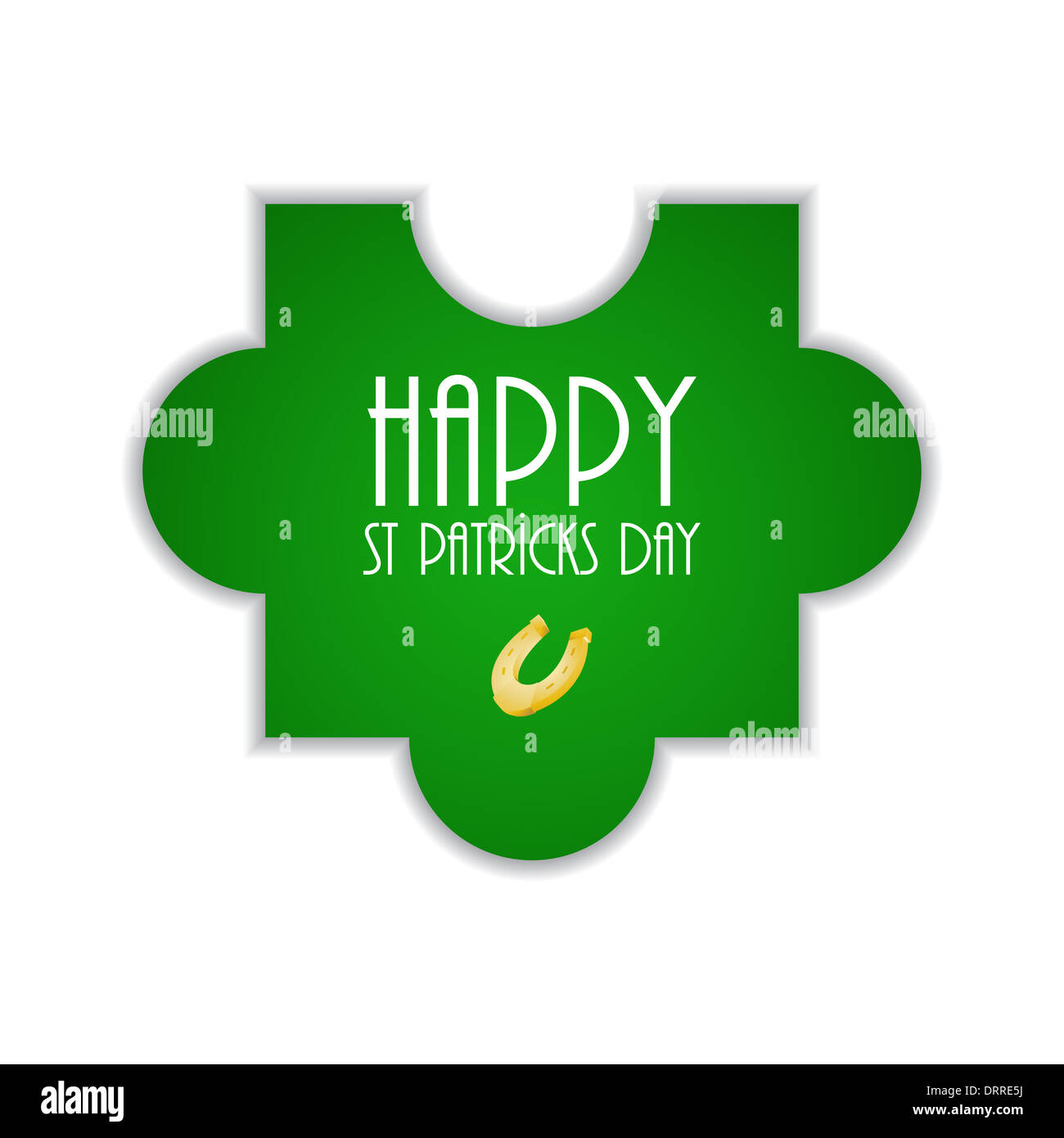 puzzle with St.Patrick day design Stock Photo - Alamy