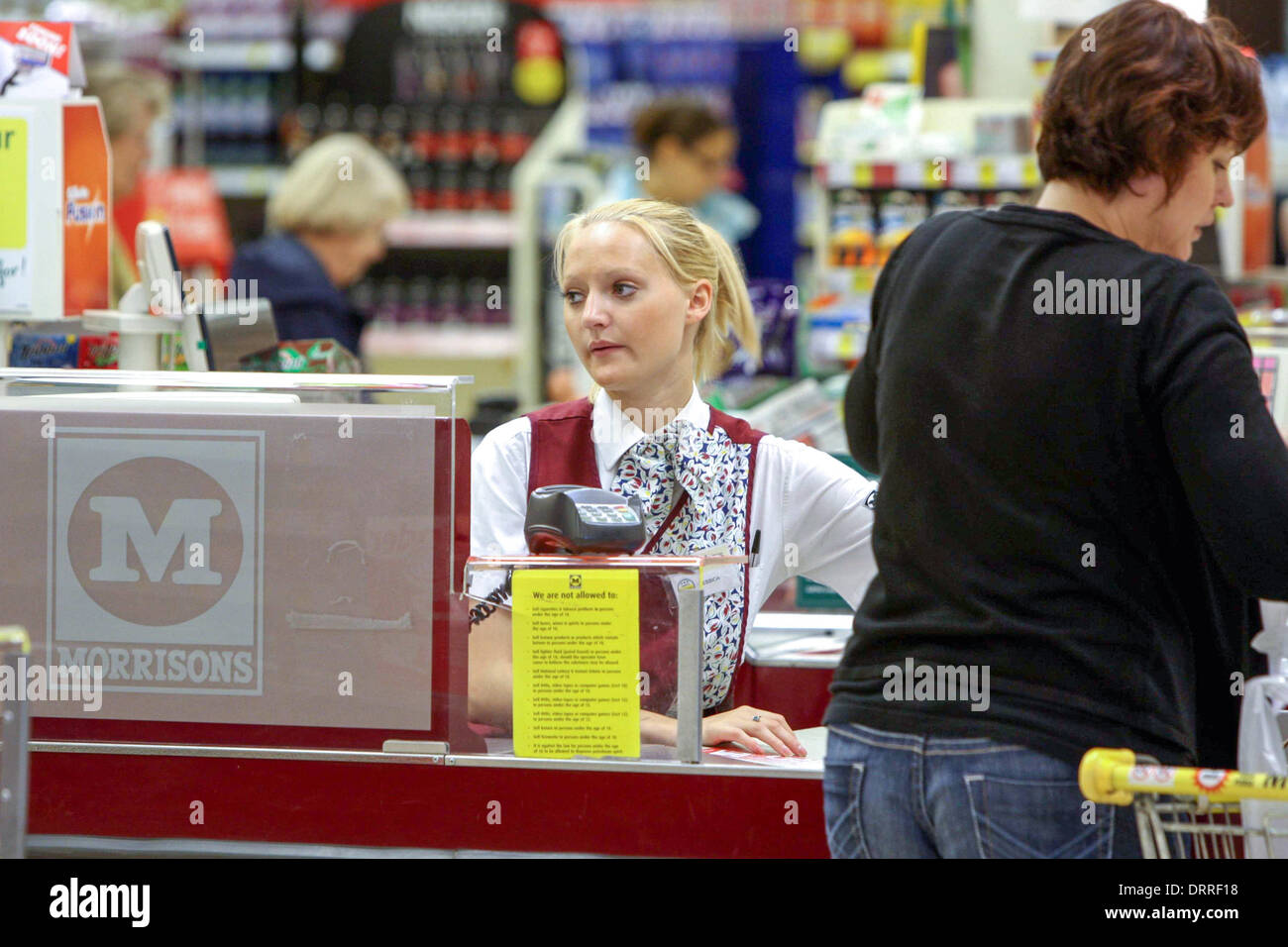 Morrisons supermarket check out hi-res stock photography and images - Alamy