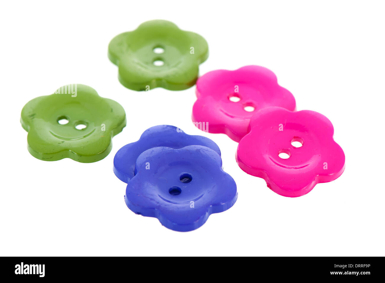 Colorful buttons isolated over white background Stock Photo - Alamy