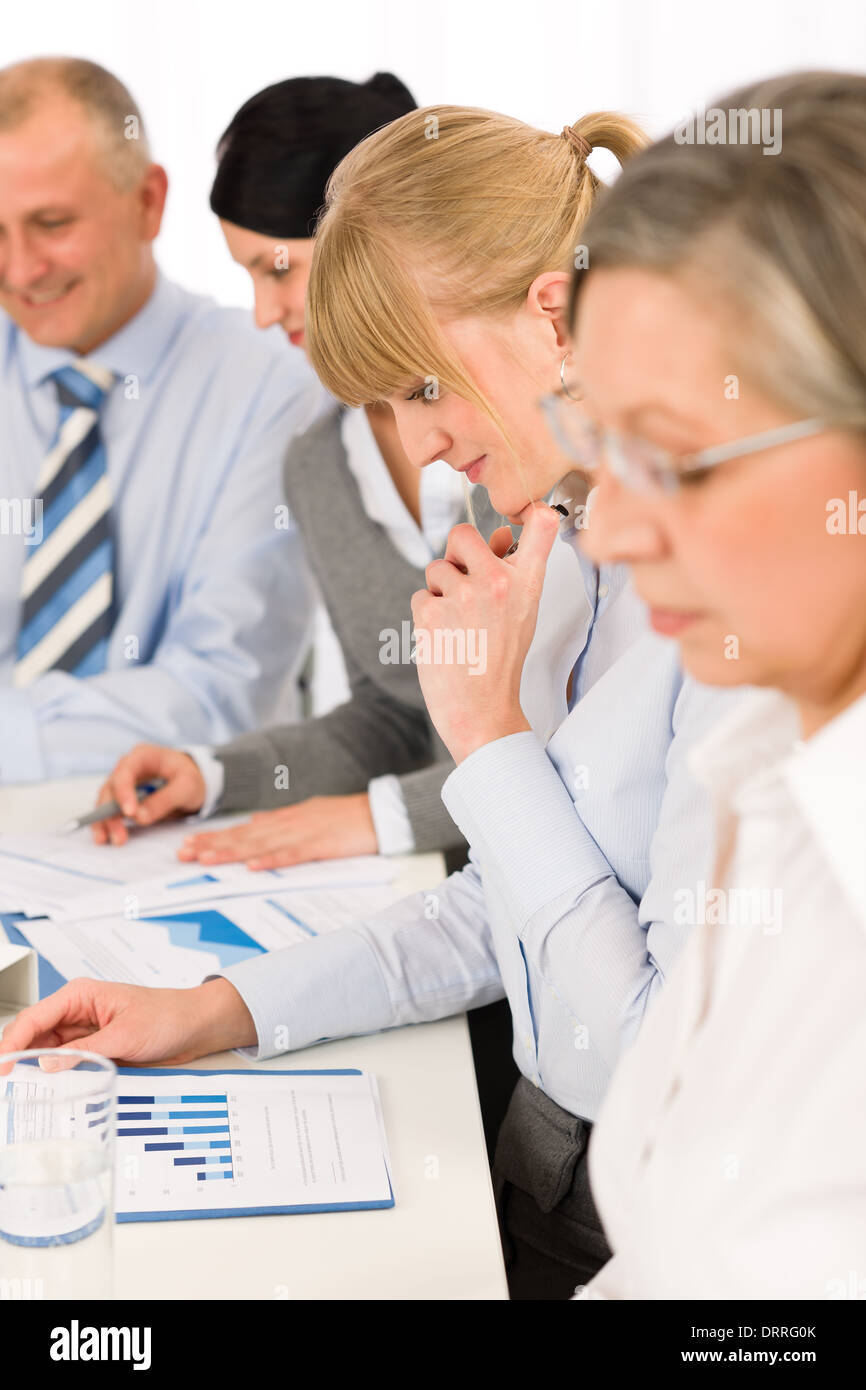 Business meeting teamwork in the office Stock Photo - Alamy