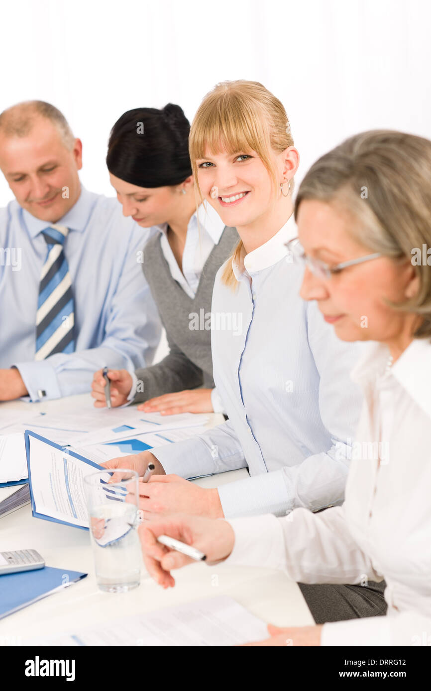 Business meeting teamwork in the office Stock Photo - Alamy