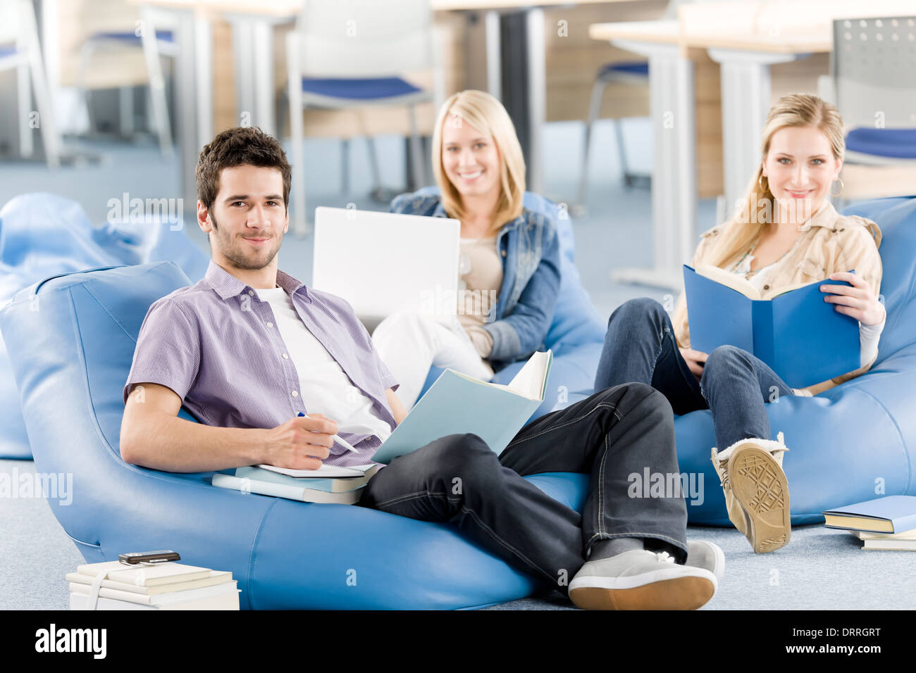 Group of students learning at high school Stock Photo - Alamy