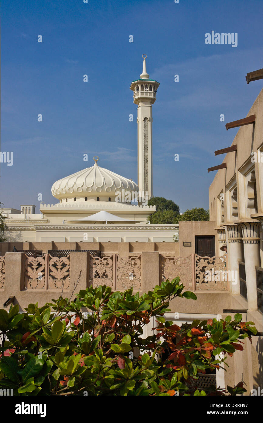 Mosque in Bastakia Quarter of Old Dubai, United Arab Emirates Stock ...