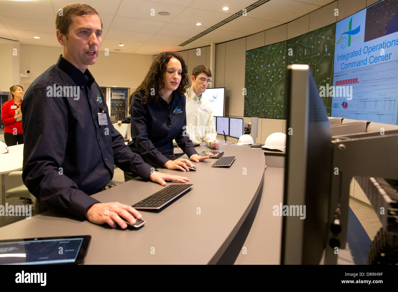 Technicians demonstrate Emerson's Integrated Operations Center (iOps ...