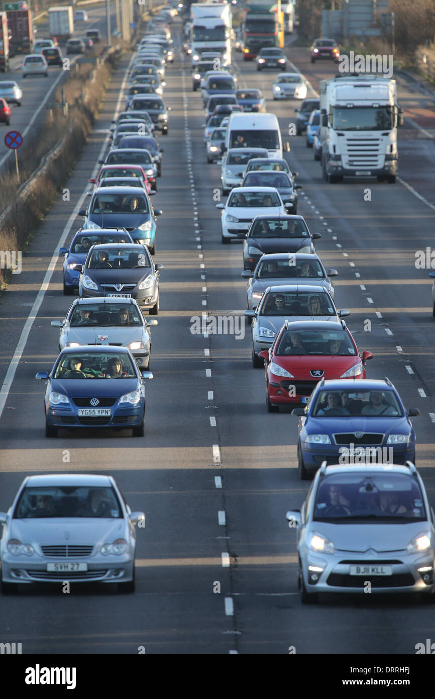 Traffic jam in toll hi-res stock photography and images - Alamy