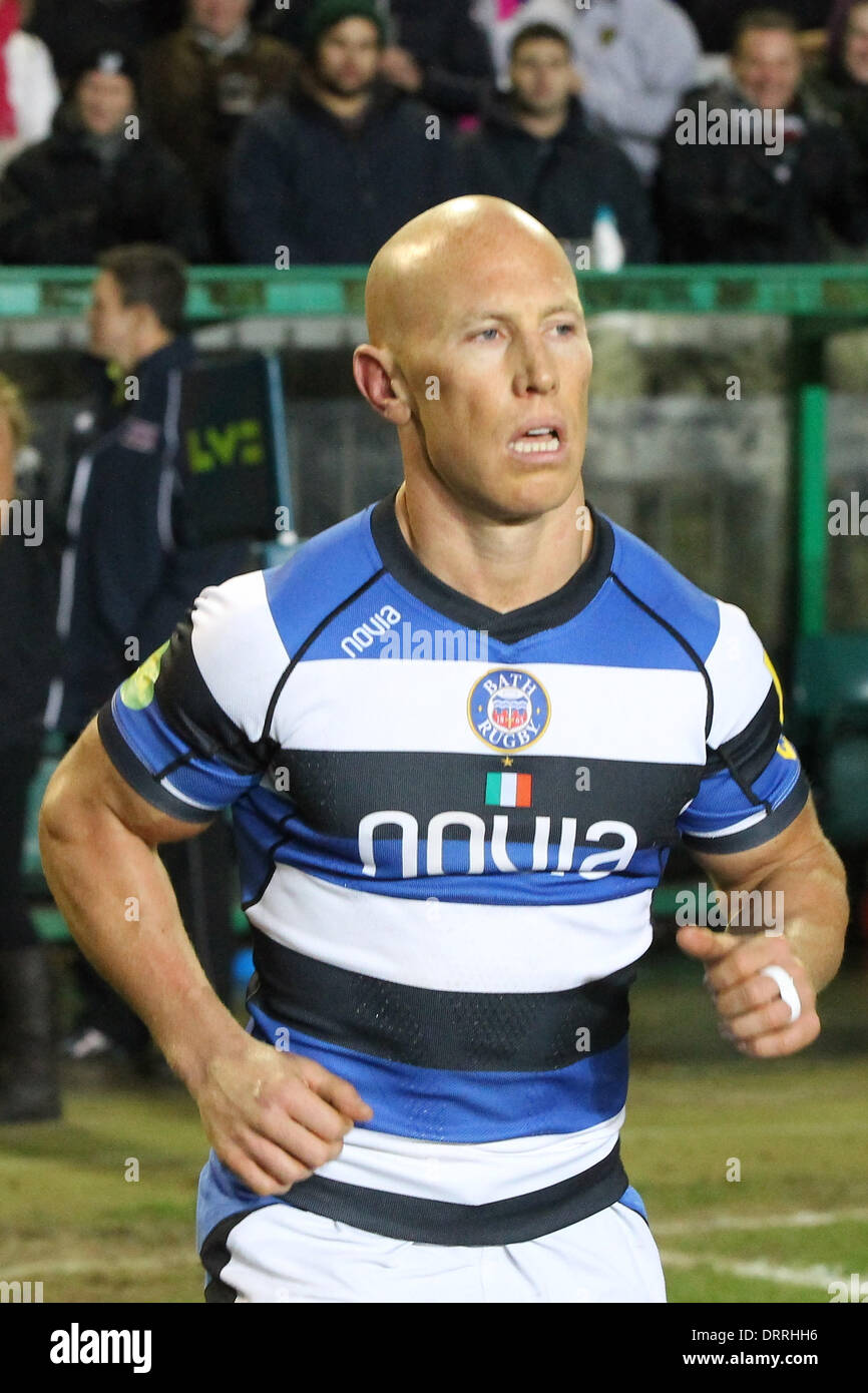 Leicester, UK. 31st Jan, 2014. Peter Stringer during the LV= Cup game ...