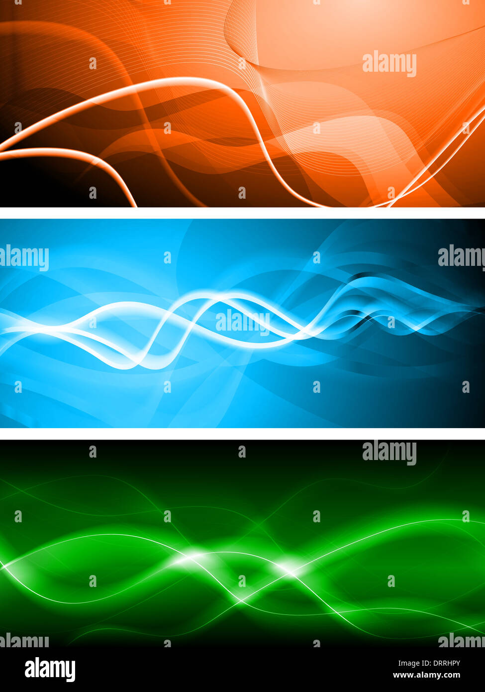 Abstract blue background with modern gradient waves vector banners hi ...