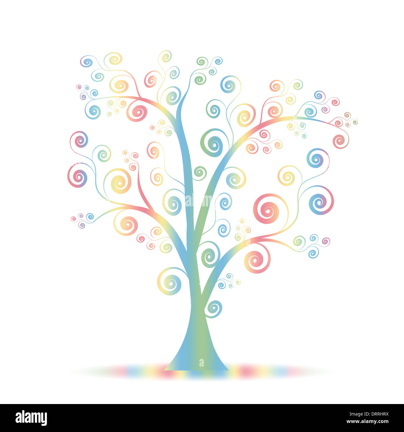 Colorful art tree Stock Photo - Alamy