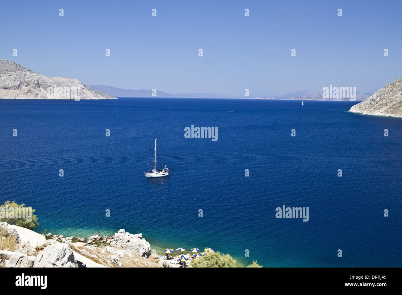 Blue Aegean Sea Stock Photo - Alamy
