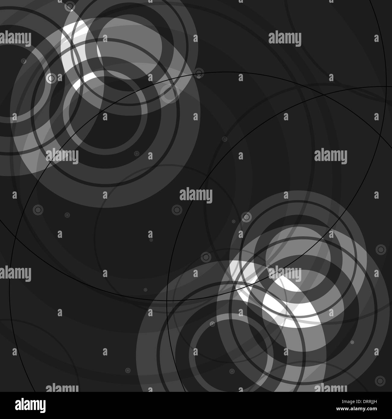 Simple monochrome background with circles Stock Photo - Alamy