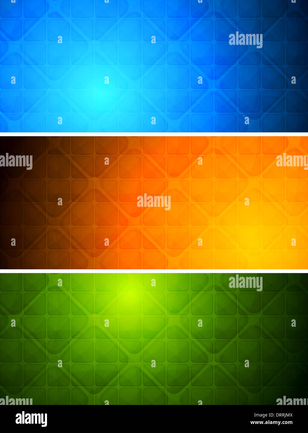 Simple abstract banners with square texture Stock Photo - Alamy