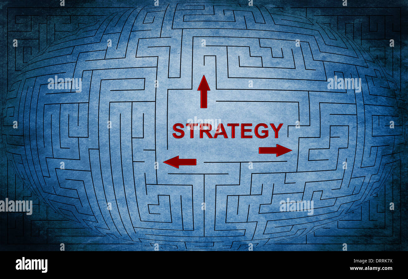 Strategy maze concept Stock Photo - Alamy