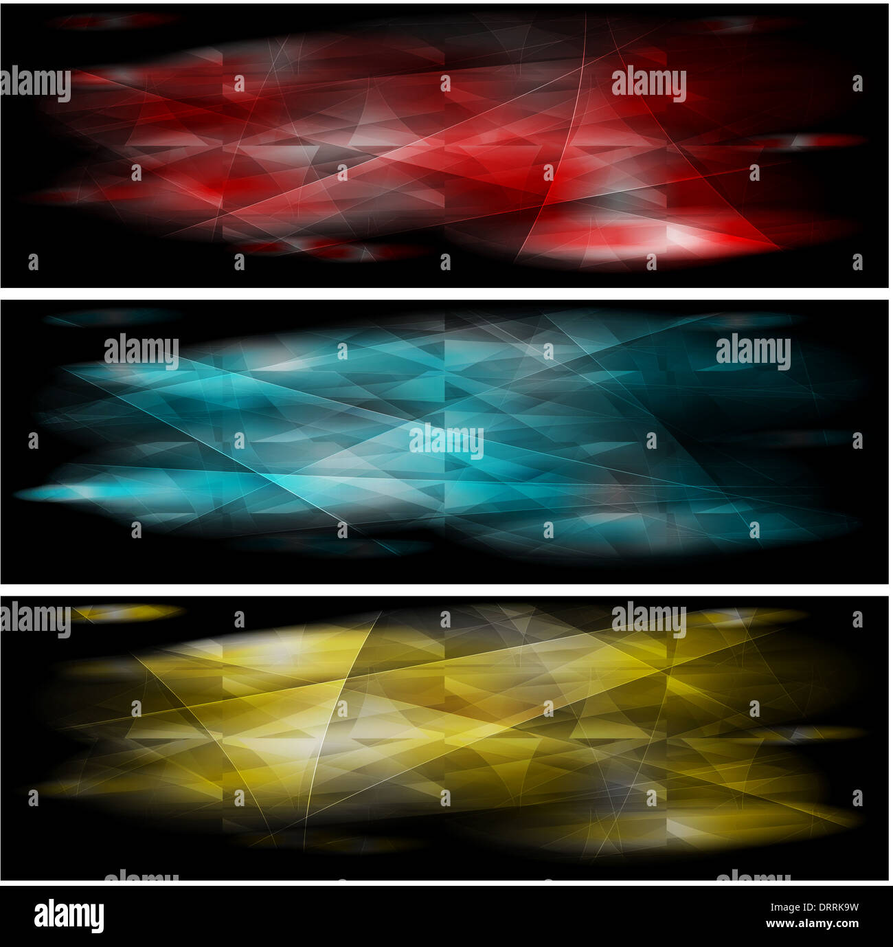 Set of abstract colourful banners Stock Photo - Alamy