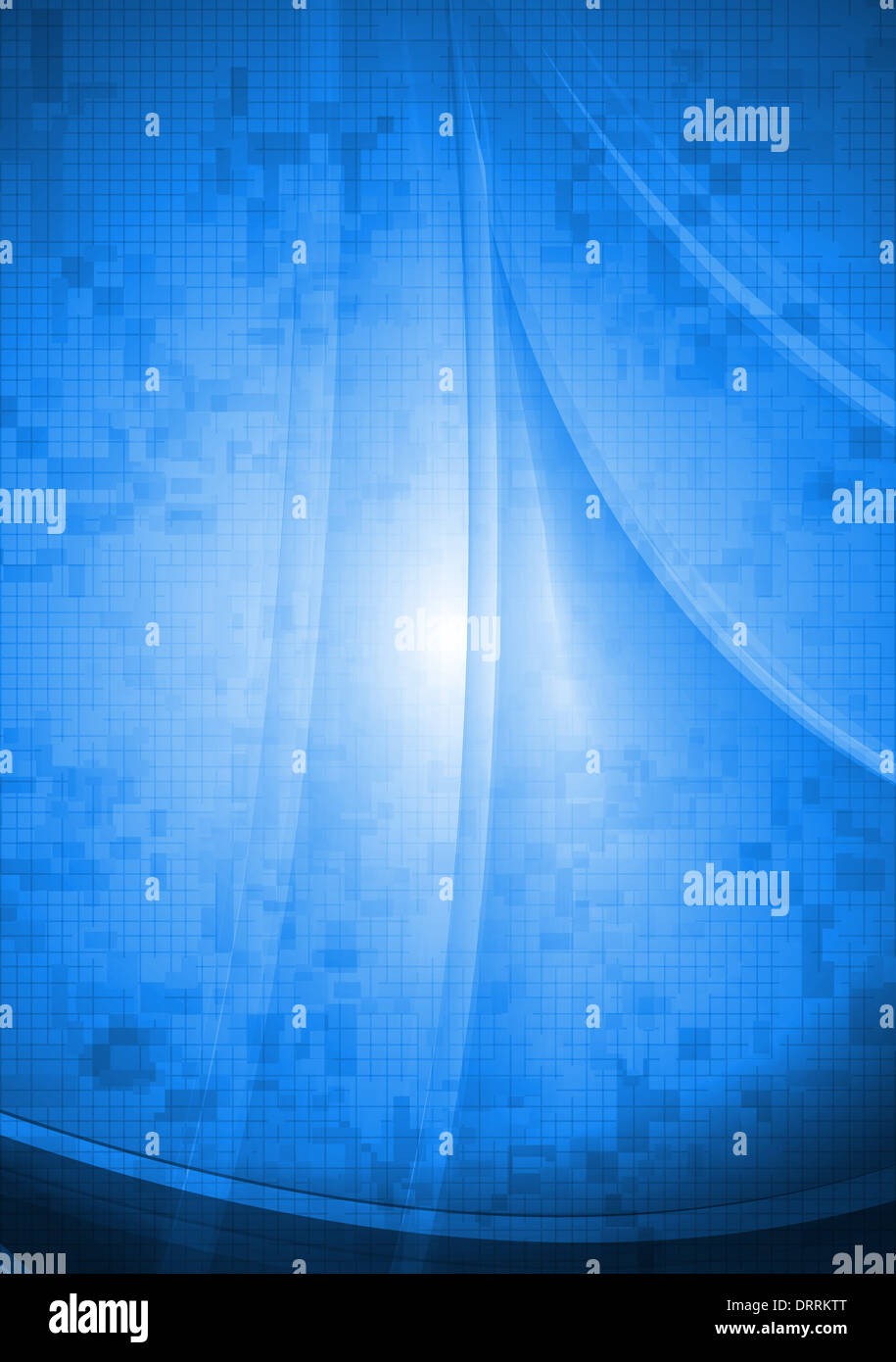 Blue technical background Stock Photo - Alamy