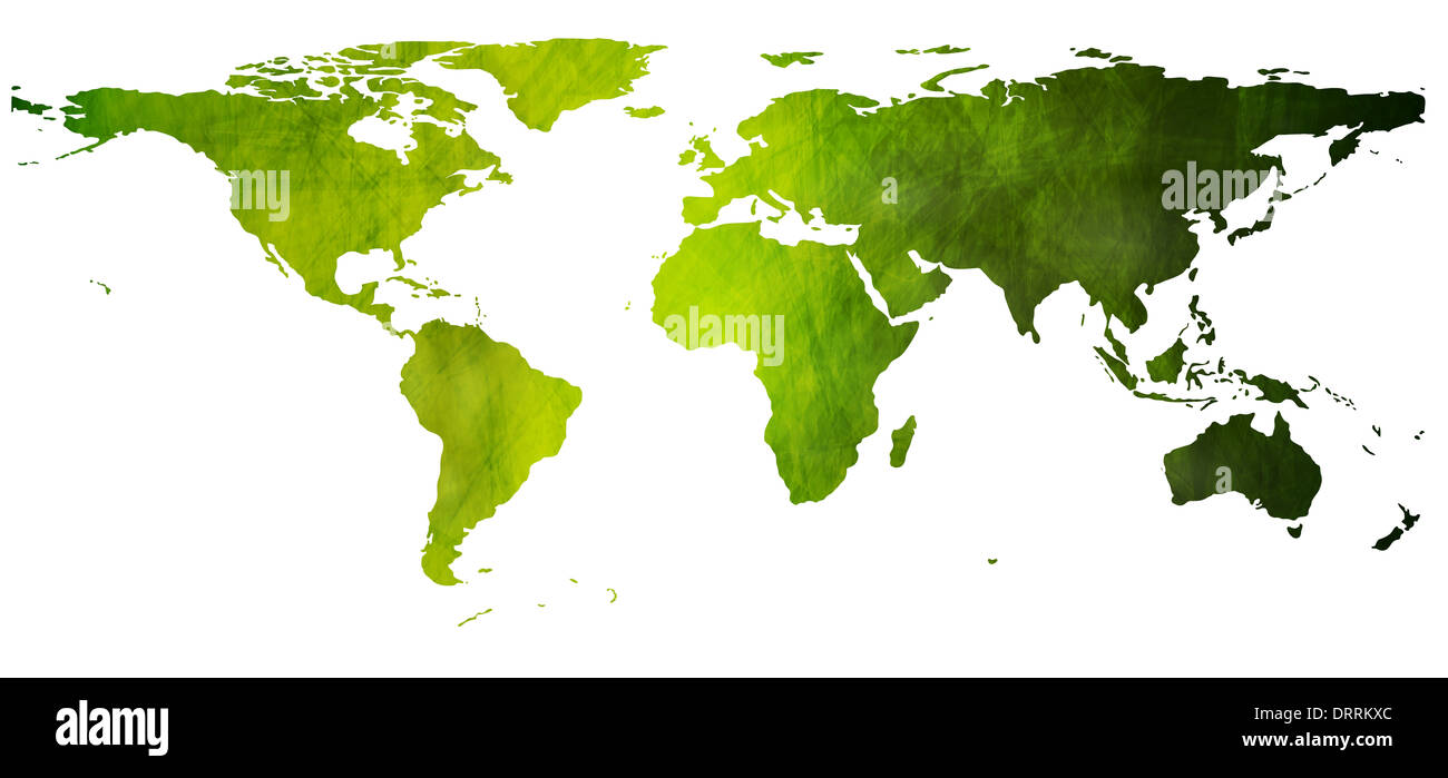 World map in grunge style Stock Photo - Alamy