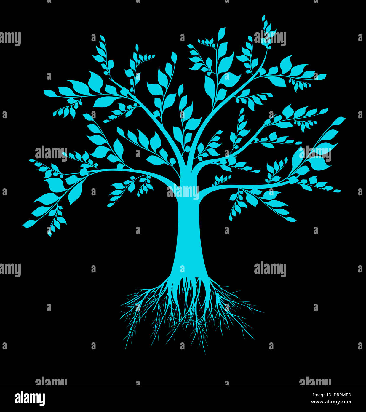 Art tree silhouette Stock Photo - Alamy