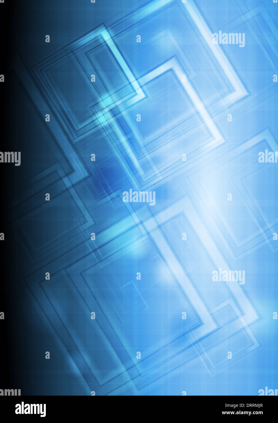 Blue technical design Stock Photo - Alamy