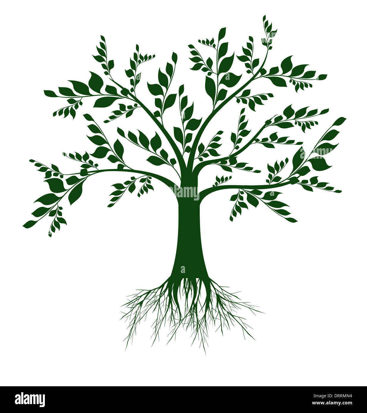 Art tree silhouette Stock Photo - Alamy