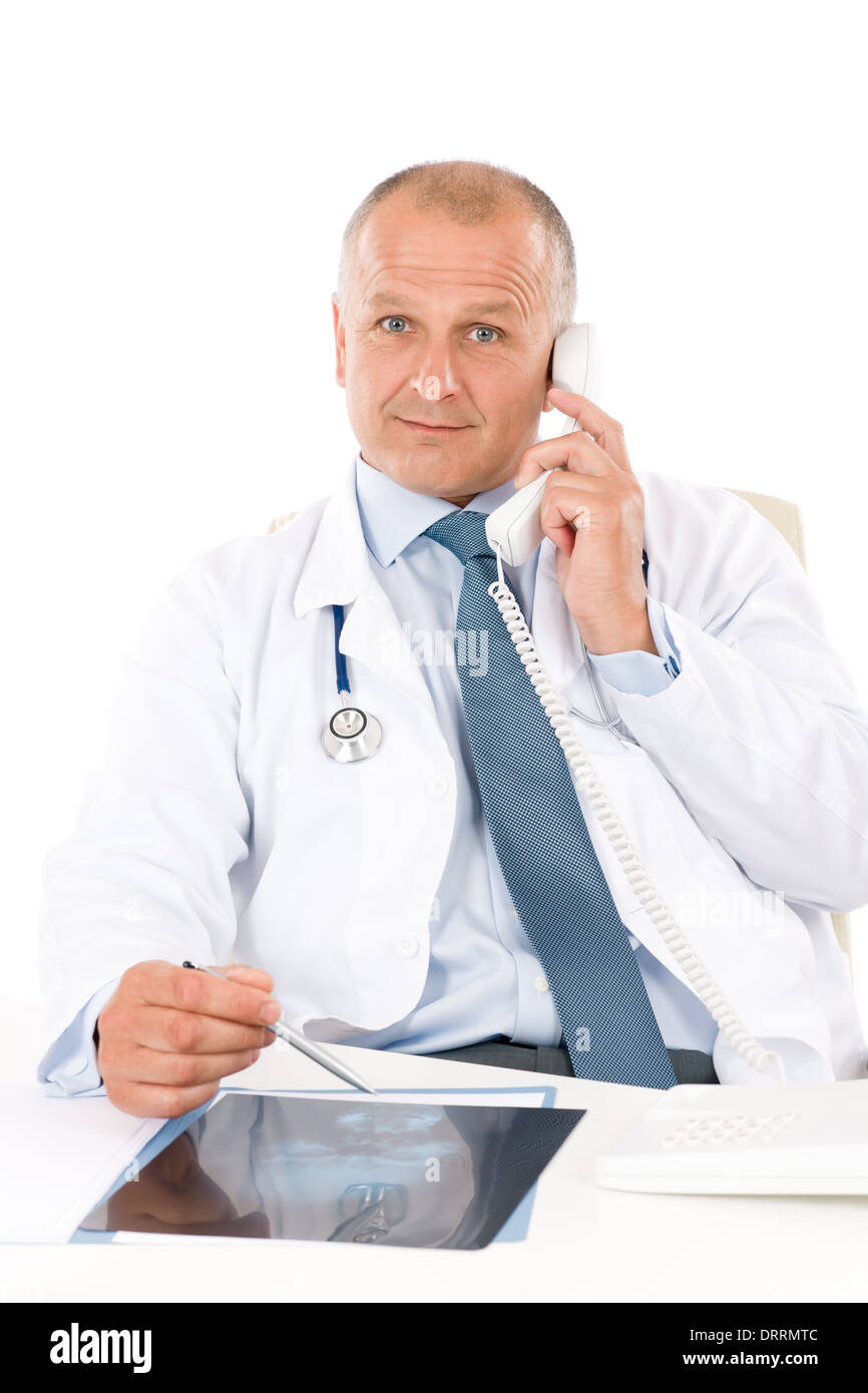 Professional caucasian male doctor Cut Out Stock Images & Pictures - Alamy