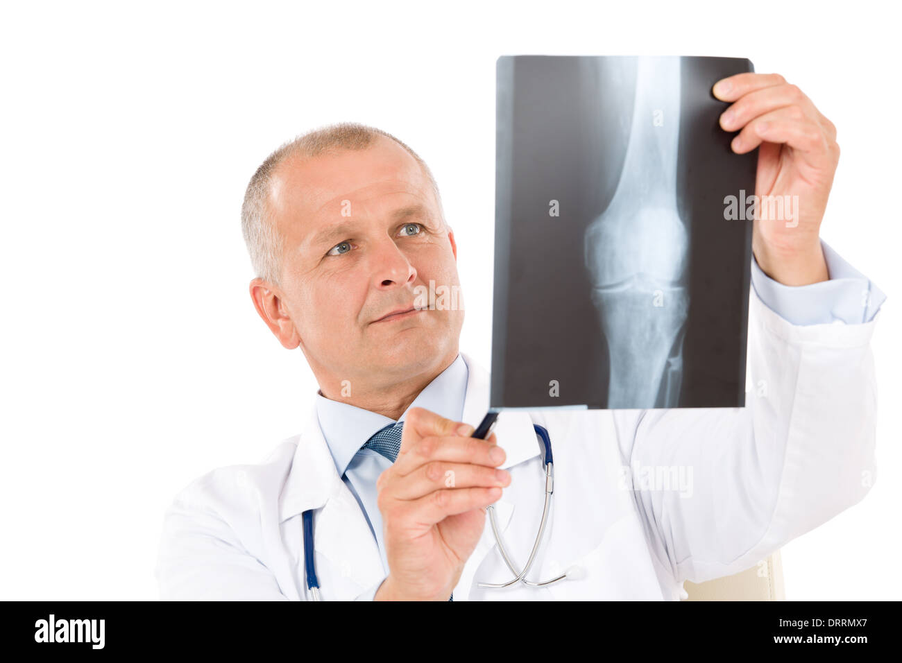 Mature senior doctor male hold x-ray Stock Photo - Alamy
